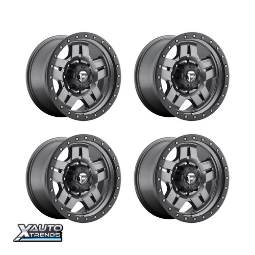 Fuel Off-Road D558 Anza Matte Gun Metal Black Bead Ring 15X8 5X114.3 ...