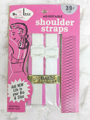 Adjustable Shoulder 2 Straps Vtg Sewing Lingerie Bra Repair Replace ...