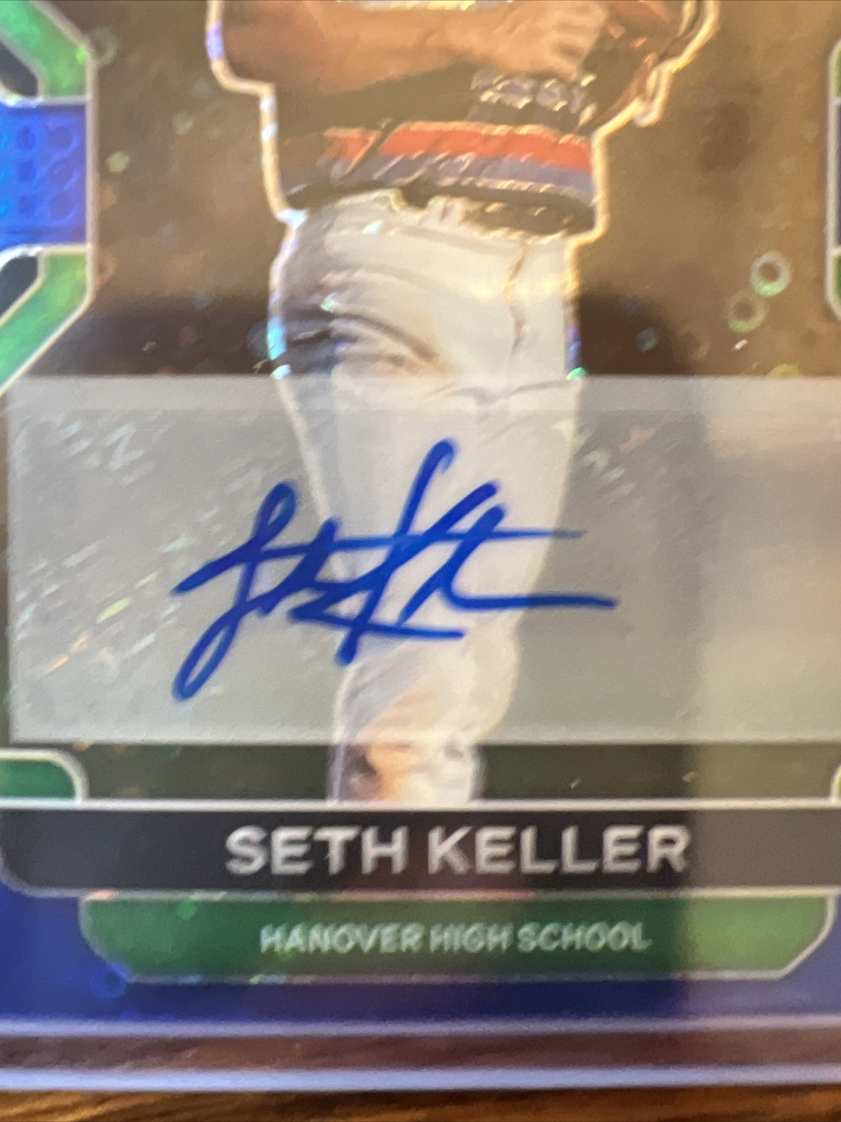 2022 PANINI PRIZM DRAFT PICKS SETH KELLER 14/25 AUTO BLUE CIRCLE PRIZM ...