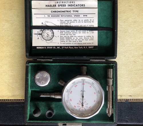 Complete Hasler Chronometric Speed Indicator Set w/ Box ~ Herman H ...