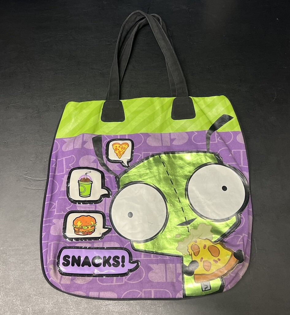 RARE Nickelodeon Invader Zim GIR Snacks Tote Shoulder Bag 2010 Shopper ...