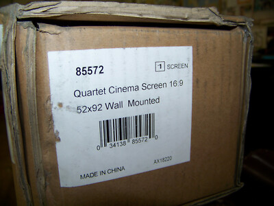 Quartet cinema screen 16:9 52"x92" wall mounted | eBay