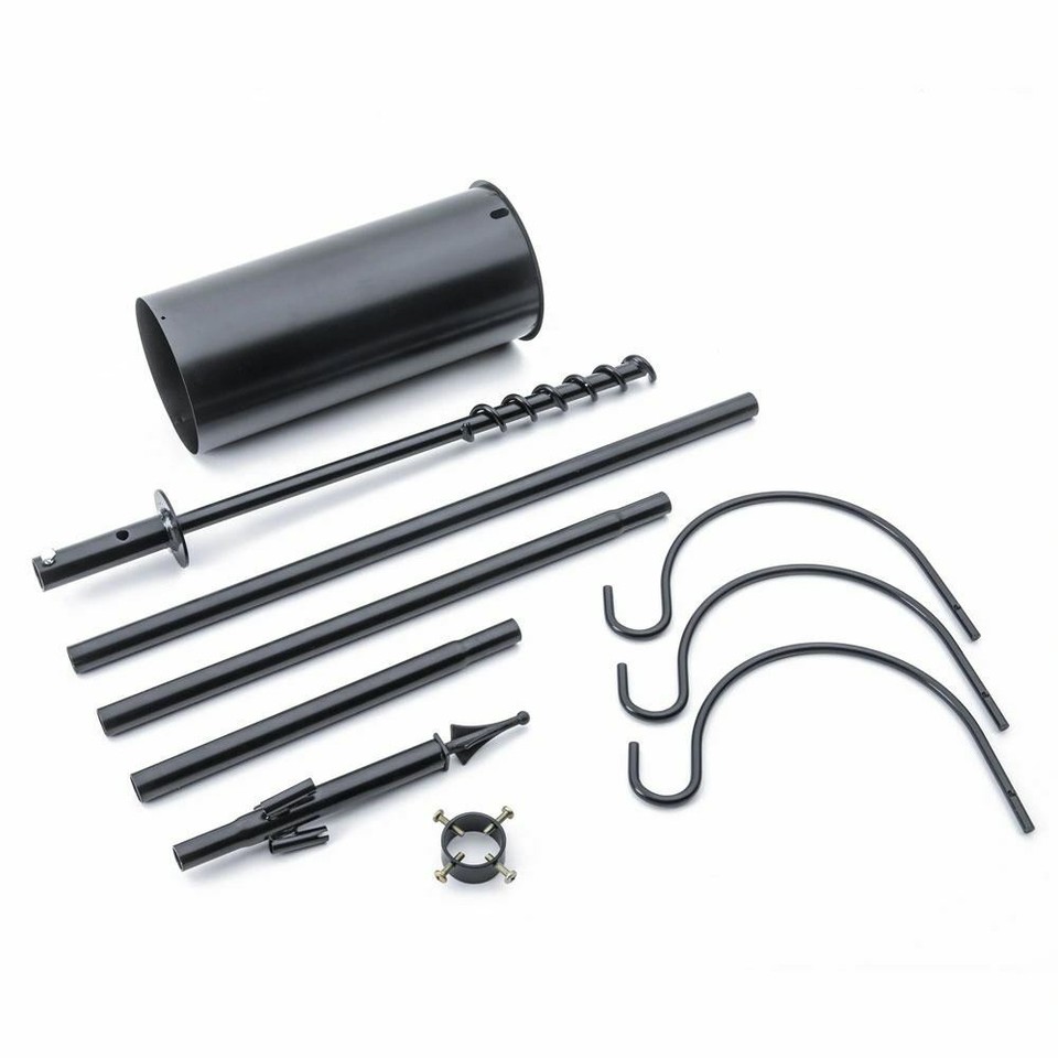 Erva 3 Arm Pole System and Squirrel Baffle w/ Twist in Ground Socket 60 ...