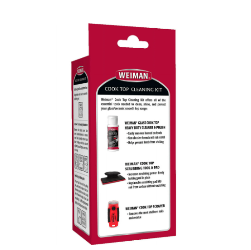 Weiman Glass Ceramic Stove Top Cooktop Surfaces Cleaner Scraper Clean ...