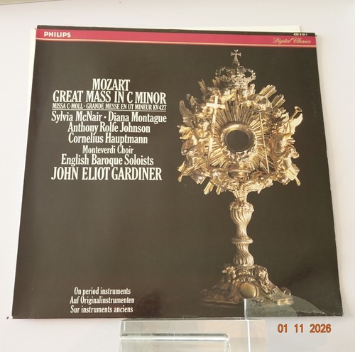 Mozart - Great Mass in C Minor LP Record 1988 Philips Classical M-/EX ...