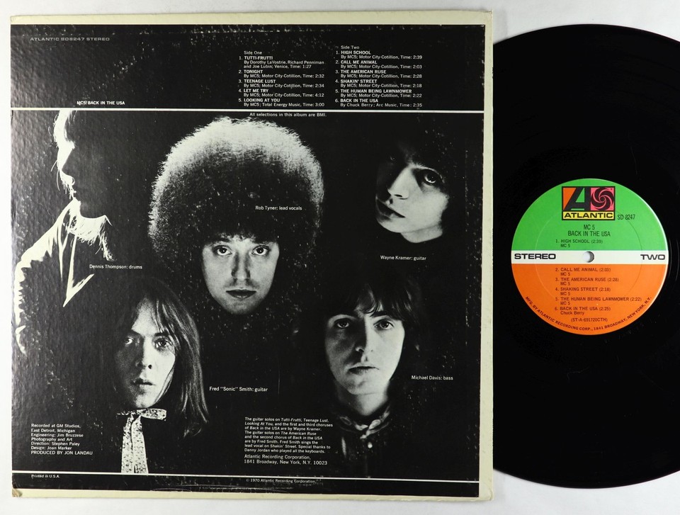 MC5 - Back In The USA LP - Atlantic 1841 Broadway | eBay