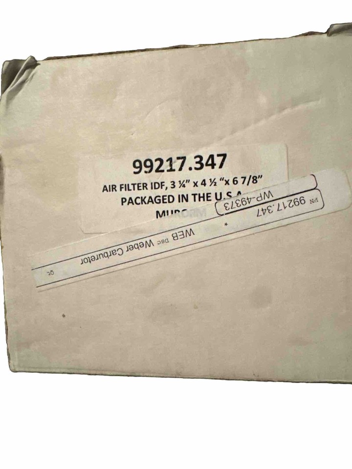 Weber Redline Air Filter For Weber Carburetor 99217.347 | eBay