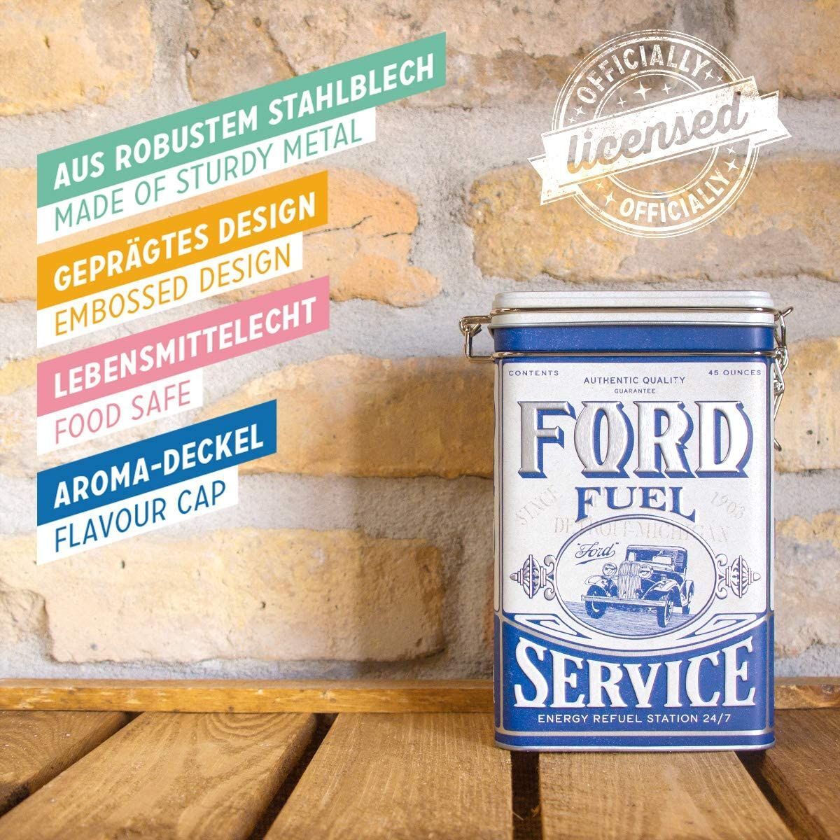 Nostalgic-Art - Metal Food Coffee Sugar Storage Tin Container Box ...