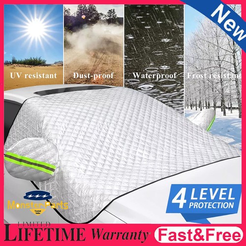 For Ford Car 4 Layer Thicken Windshield Cover Protector Snow Ice Frost ...