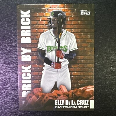 ELLY DE LA CRUZ ROOKIE CARD 2022 Topps Baseball BRICK BY BRICK ...