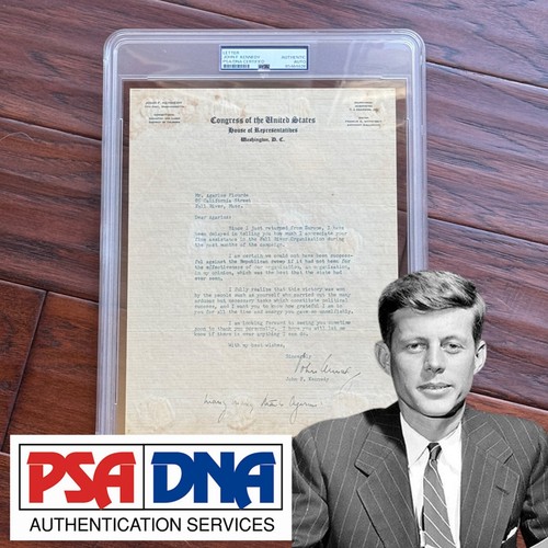 JOHN F. KENNEDY * PSA * Congress AUTOGRAPH "Republican Sweep" Letter ...