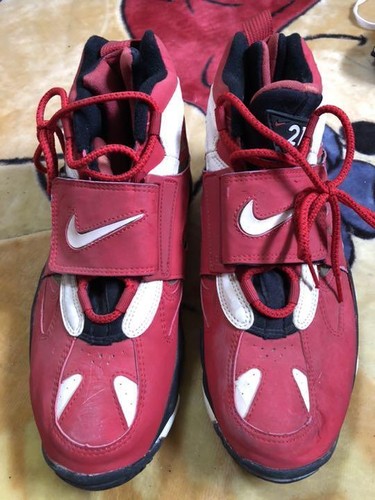 Vintage 1995 Nike Air Diamond Turf 2 Red Black-Metallic Gold 173040-611 ...