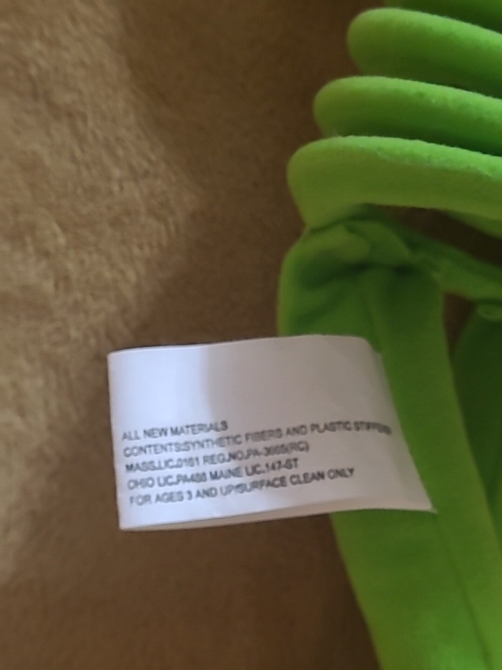 Kermit The Frog Slinky Plush Sesame Street Toy VTG 1999 Nanco 13" W ...