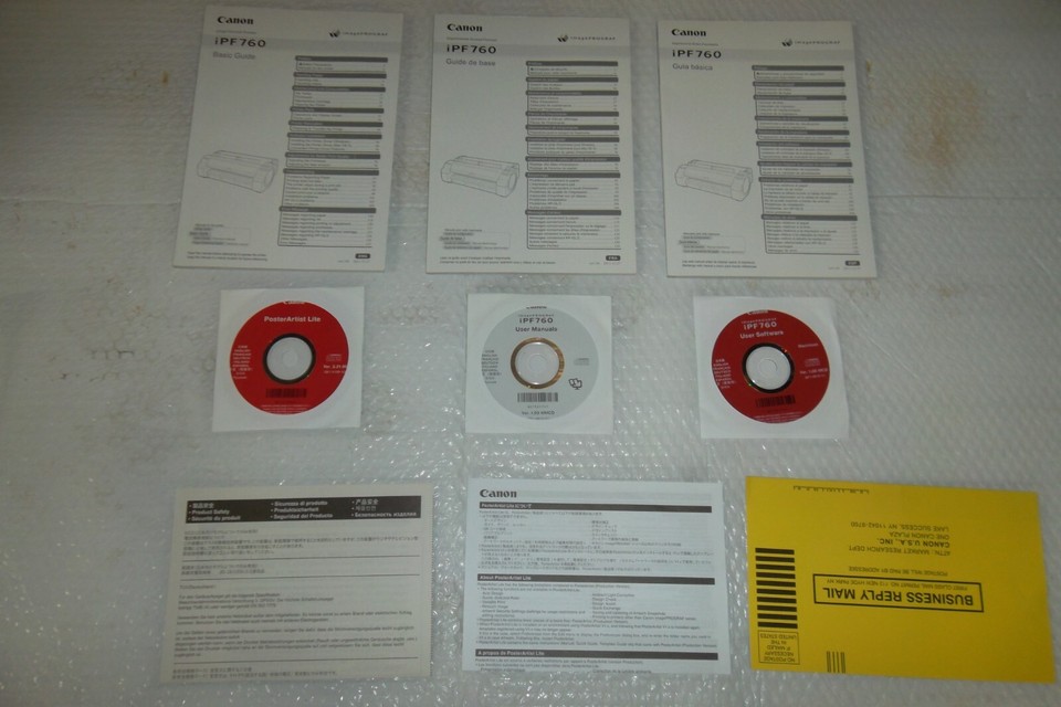 Canon imagePROGRAF iPF760 Plotter 36" Color Inkjet Large Format Printer ...