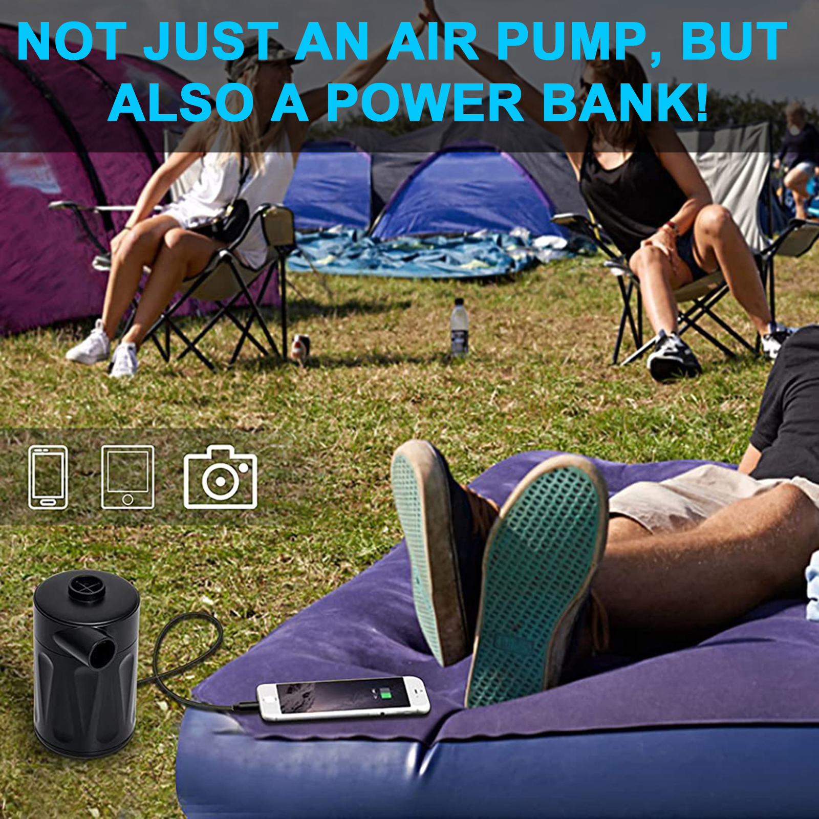 Toy Pump Deflation Inflation Air Rechargeable Portable Electric ...