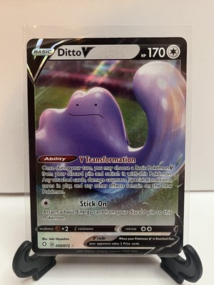 Ditto V Ultra Rare - 050/072 Shining Fates - Pokemon TCG - Mint/NM | eBay