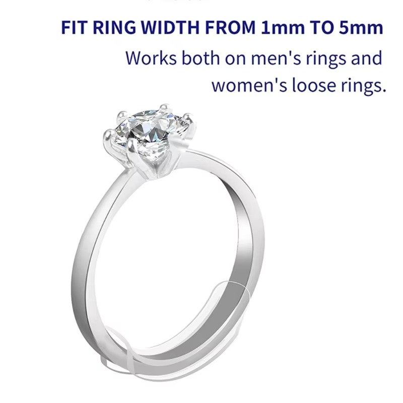 8-Pack Ring Size Adjuster For Loose Rings,Ring Size Reducer Jewelery ...