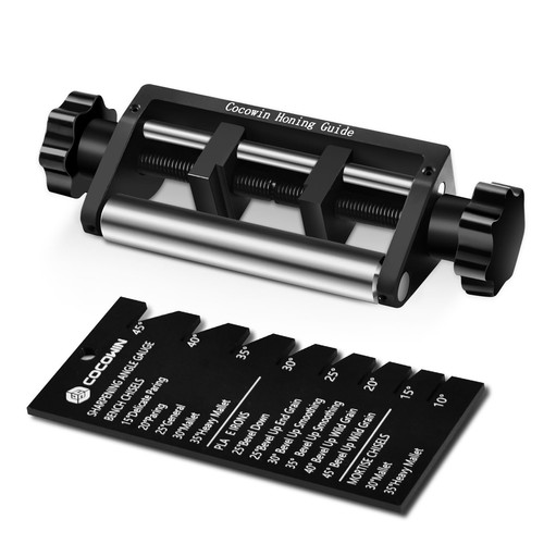 Honing Guide for Chisels and Planes with Extend Roller Wheel, Angle ...