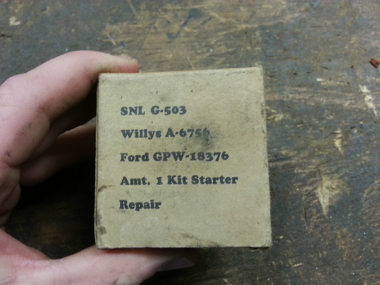 For Jeep MB GPW GPA Starter Repair Parts Kit G503 G504 Original in box ...