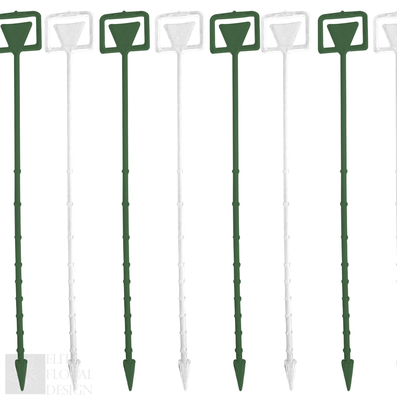 Clear or Green Cardettes Flower Card Holders Bouquet Craft Florist ...