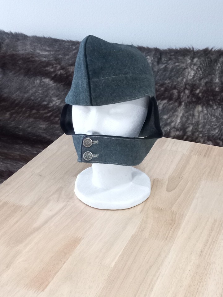 WW2 WW1 VTG Swiss Army Uniform 2 FUNCTIONS Military Cap Wool Hat Metal ...