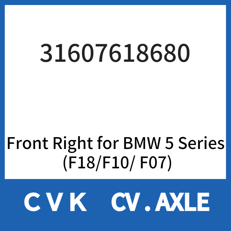 BMW OEM 11-16 535i xDrive Front Drive-cv Shaft Axle ASSY 31607618680 ...