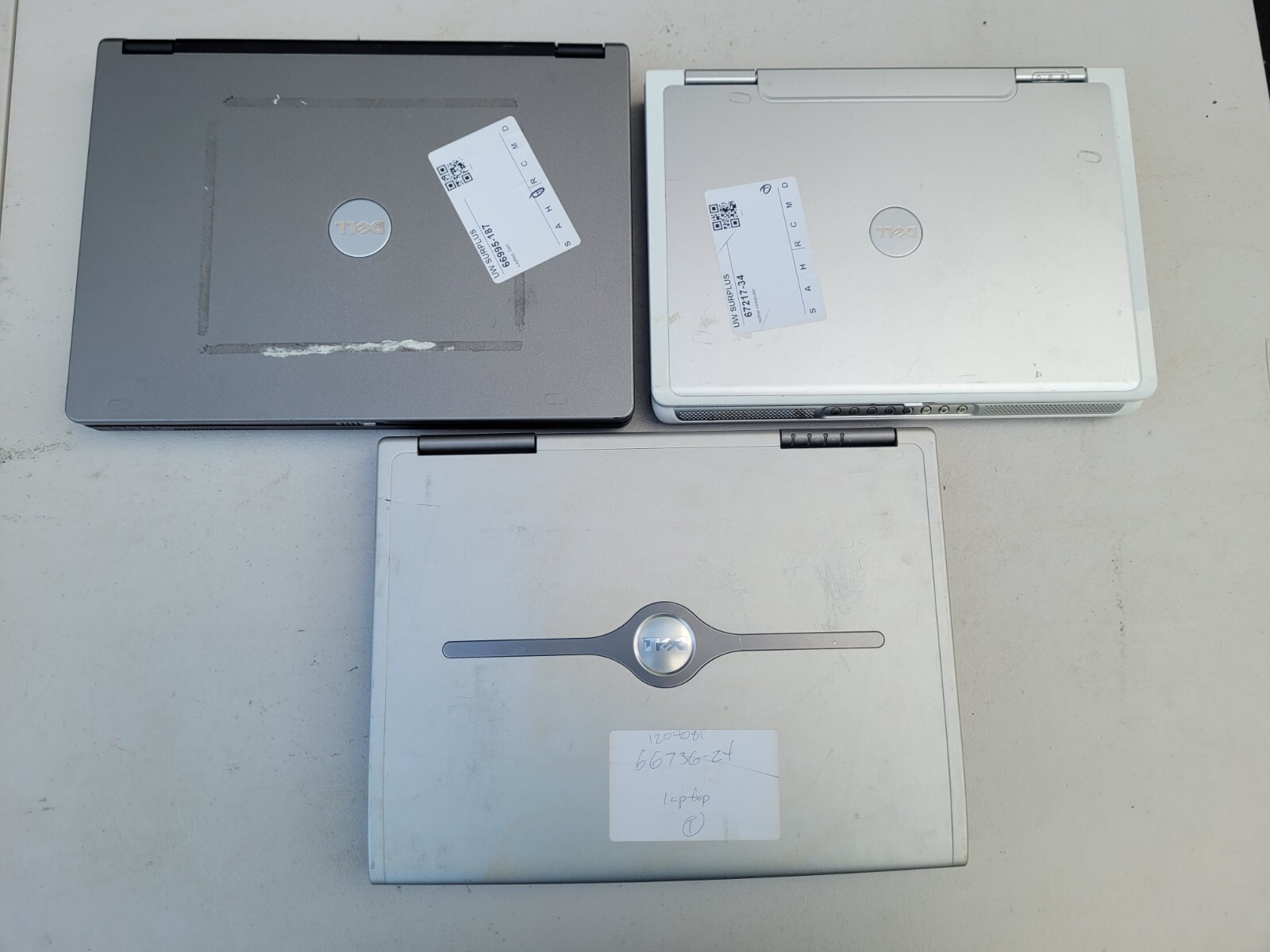 Set of 3 Dell Inspiron Laptops E1405 1300 8600 Intel Pentium 4 512MB No ...