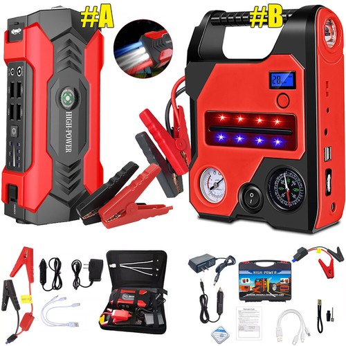 Car Jump Starter with Air Compressor 99800mAh Battery Jumper Box ...