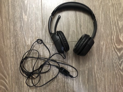 Plantronics A355 Headset Headphones with Microphone Black Used | eBay