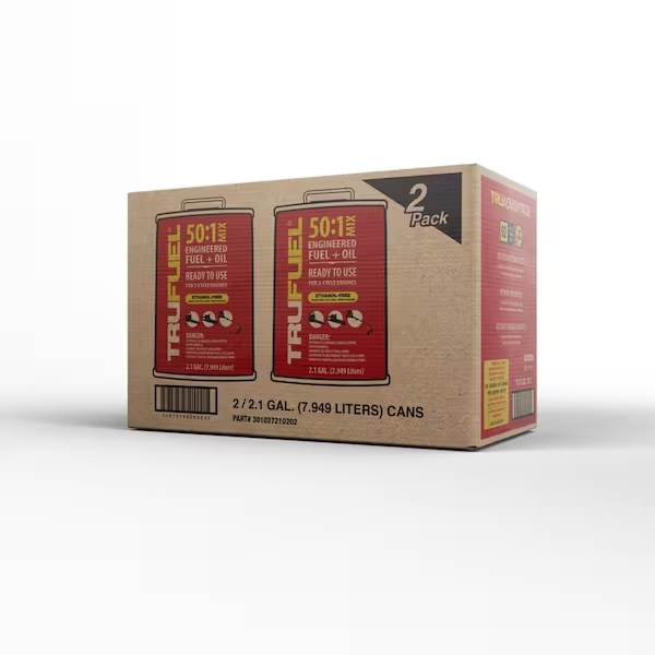 TruFuel 50:1 Pre-Mixed Fuel 2.1 Gal Ethanol-Free for 2-Cycle Engines (2 ...