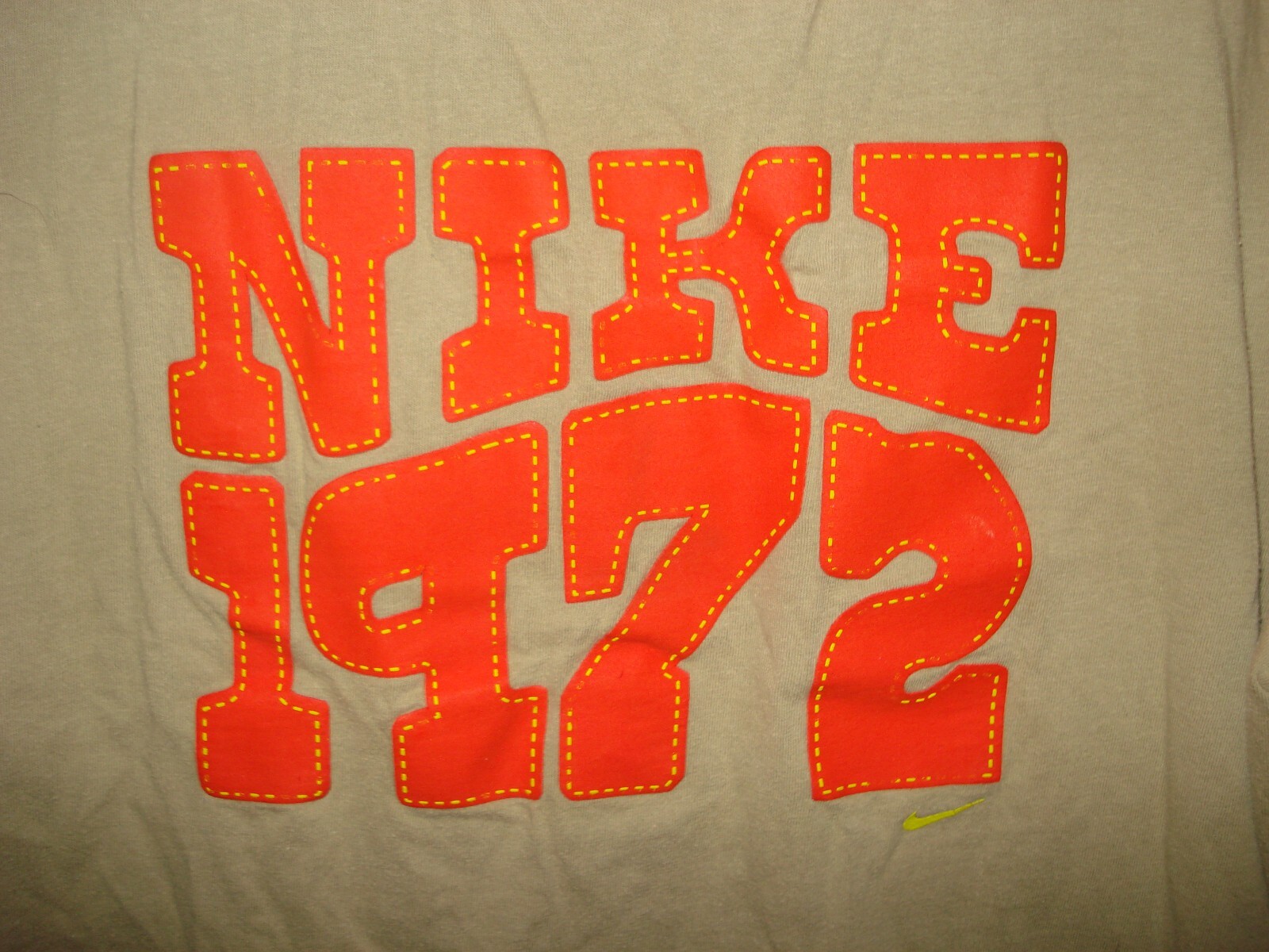 RARE VINTAGE NIKE SWOOSH LEATHER 1972 DEAD STOCK GREY… - Gem