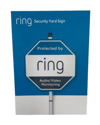 Ring Security Anti-Theft Yard Sign 9x9 Sign with Mounting Stake, NEW ...