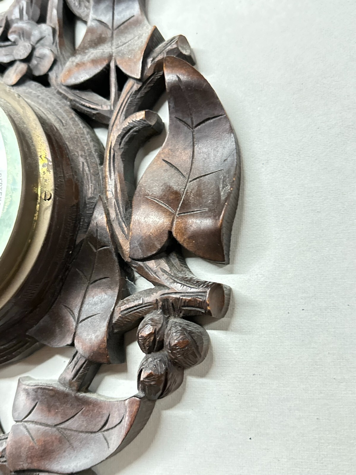 antique black forest barometer carved birds p.m tamson ornate | eBay