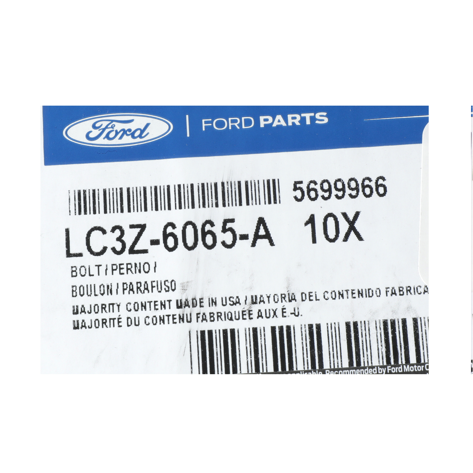 FORD OEM LC3Z6065A BOLT - HEX.HEAD LC3Z-6065-A for sale online | eBay