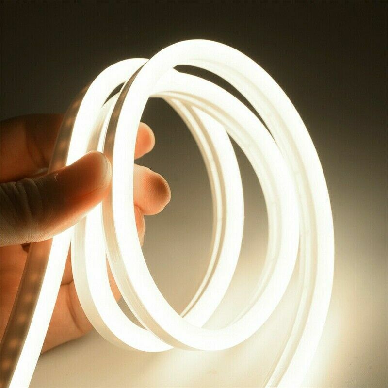 12V Flexible LED Strip Waterproof Sign Neon Lights Silicone Tube 1M 5M ...