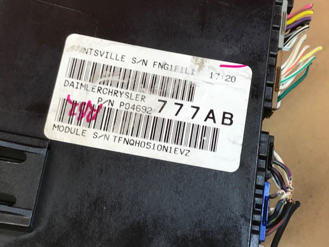 2010 Dodge Avenger Chrysler Sebring Totally Integrated Power Module ...