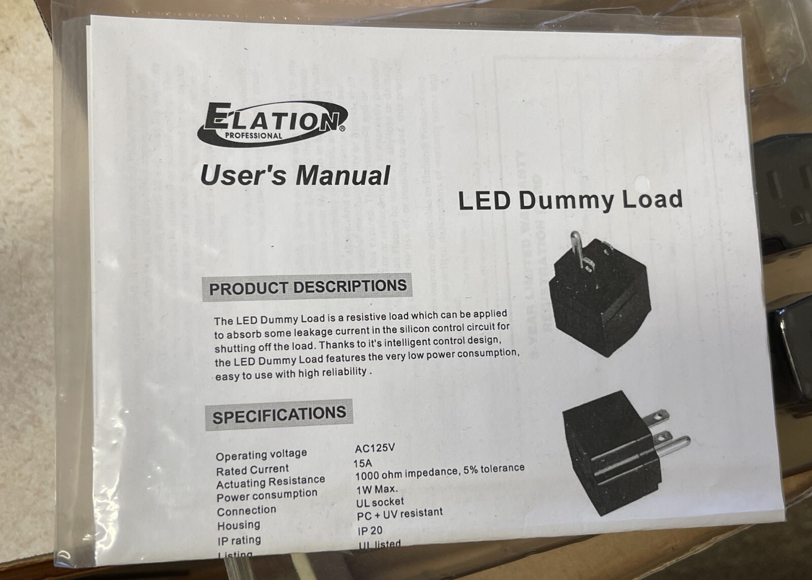 Elation LED Dummy Load Device