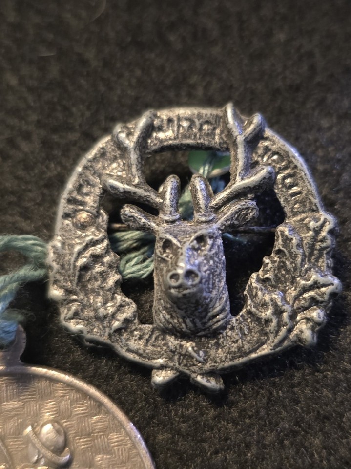 Lot of 5 Vintage Antique Hunting Pins Pin Back Pinback Button Collector ...