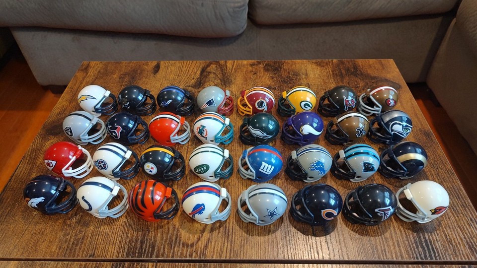 NFL RIDDELL Mini Football Helmets / Complete Set of All 32 Teams EX ...