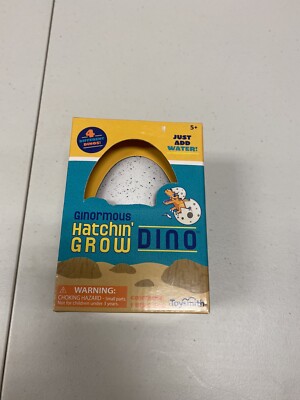 Toysmith Ginormous Hatchin Grow Dino Egg Toy New In Box Just Add Water ...