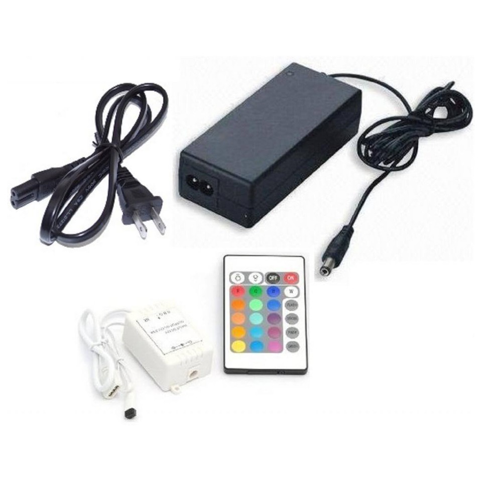 24 Key Ir Remote Controller Control For 5050 SMD RGB LED Strip & Us ...