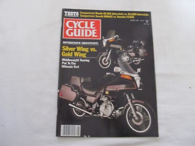 Vintage August 1981 Cycle Guide Magazine Yamaha Honda Kawasaki ...