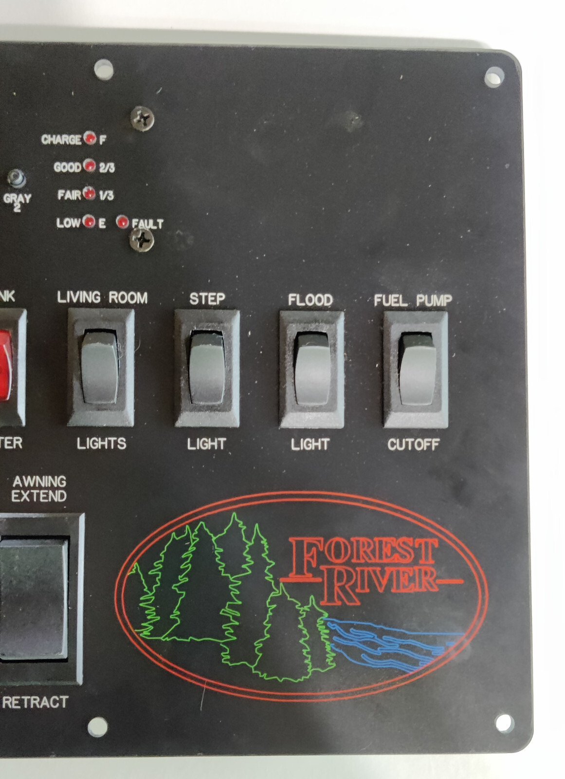 KiB Systems Monitor Panel w/ 3x Slide Outs 7x On/Off Switches M1169-FOR ...