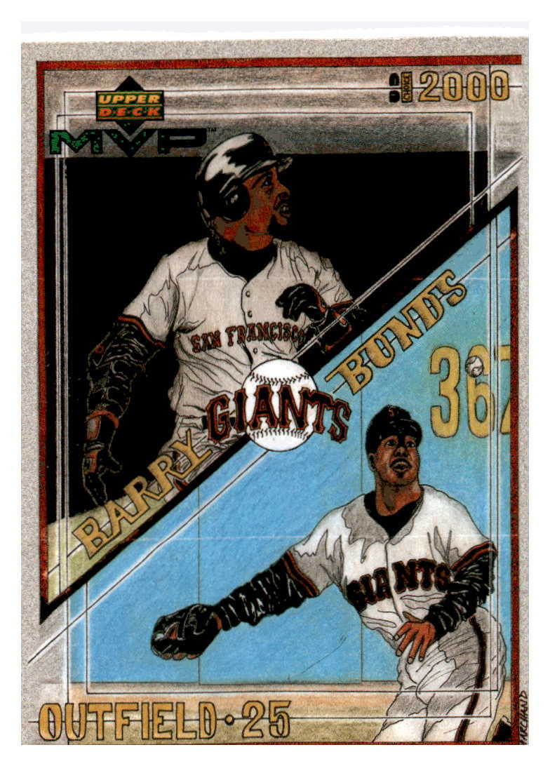 2000 Upper Deck MVP Draw Your Own Card Barry Bonds DT3 | eBay