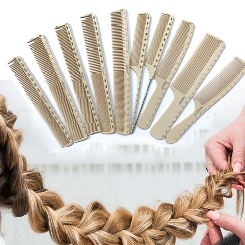 HOT Plastic Ruler Comb Salon Barber Comb Laser Styling Combs Clear ...