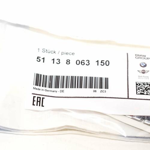 NEW BMW X6 F86 M RADIATOR KIDNEY GRILLE M EMBLEM LEFT 51138063150 OEM ...