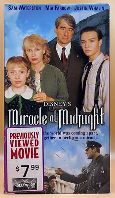 Miracle at Midnight VHS 1998 Disney Sam Waterston Mia Farrow *Buy 2 Get ...