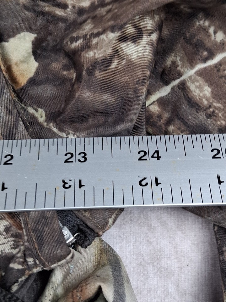 Sports Afield Camo Shirt Jacket w Sitting Pad Hunting Fishing Zip Off ...