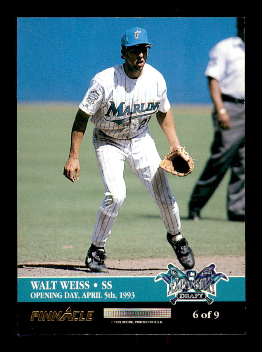 1994 Baseball Pinnacle Walt Weiss Florida Marlins #6 | eBay