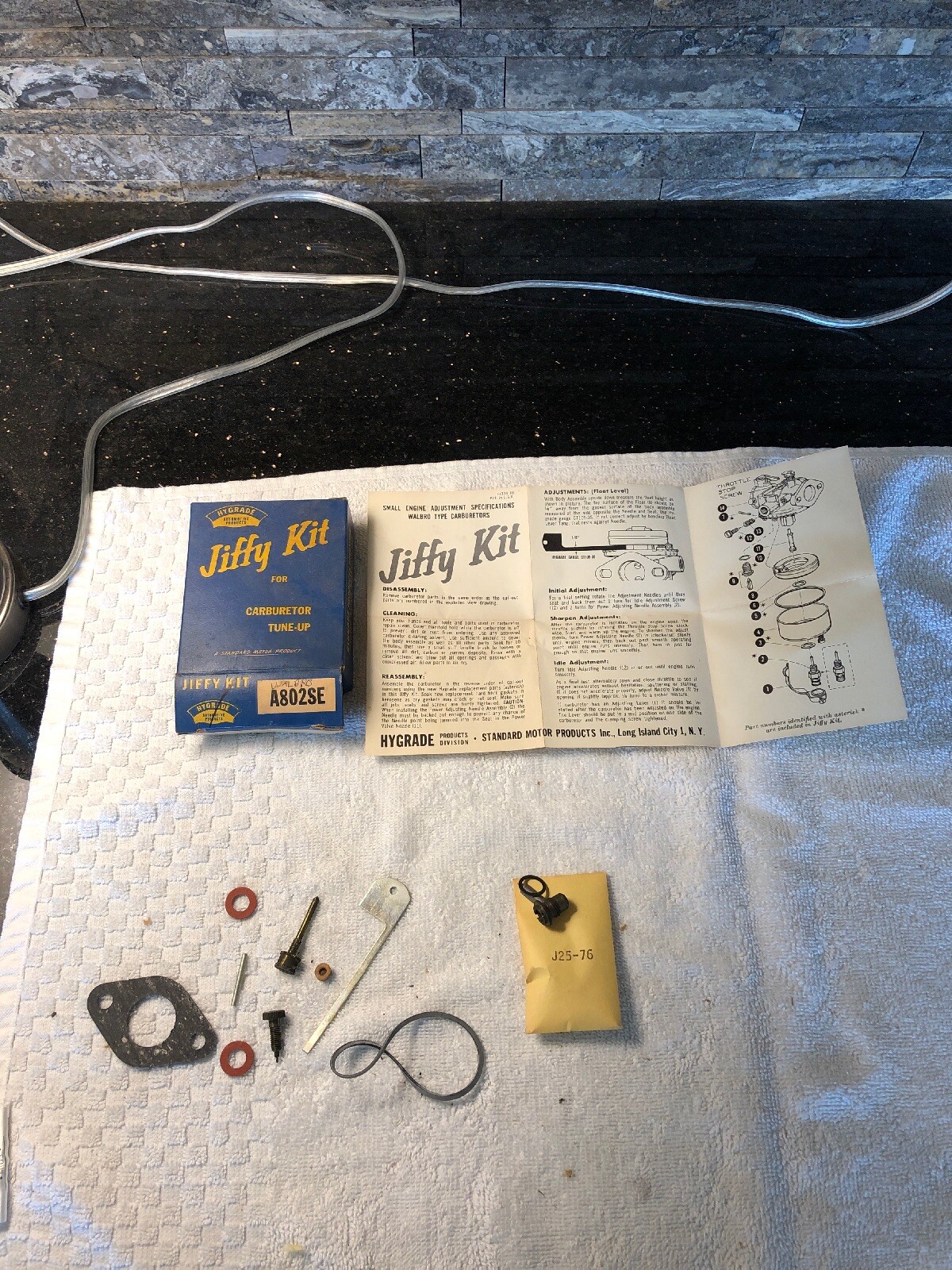 NOS Jiffy A802SE Carburetor Repair Tune Up Kit Walbro Type Carburetors ...